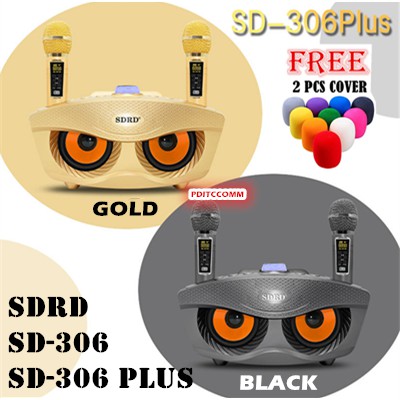 (ITC)🌺🌺 READY STOCK SDRD SD306 / SDRD SD 306 plus Wireless Bluetooth Dual Microphone Home ...