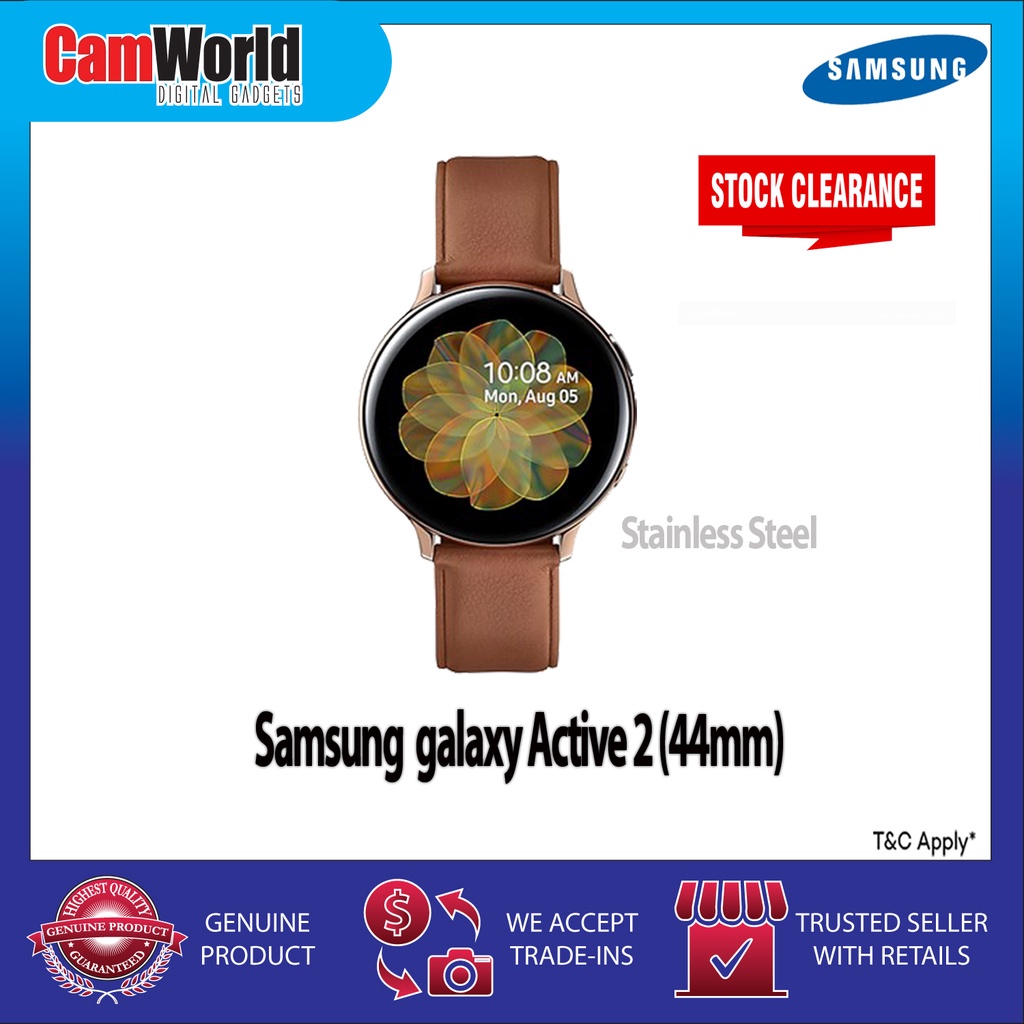 Samsung Galaxy Watch Active 2 (44mm) Stainless Steel Series ( SM-R820 ...