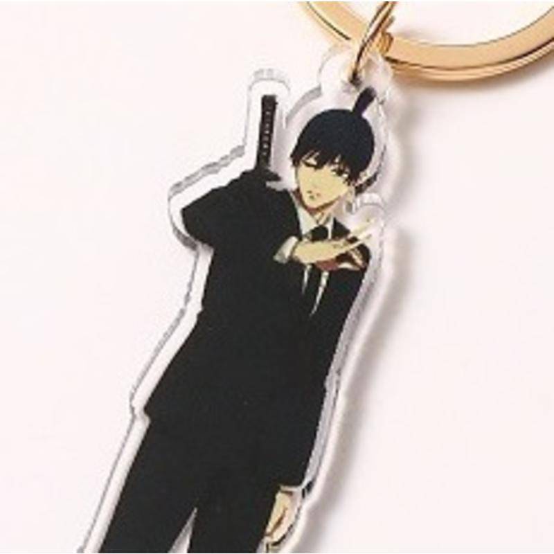 Anime Chainsaw Man Figures Keychain Acrylic Keyring Denji Makima Aki ...