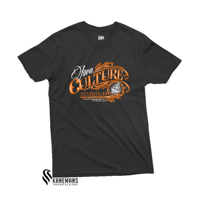 HITAM Kanemans ART T-Shirt JAVA JAVA CULTURE JAWI CULTURE - COTTON ...