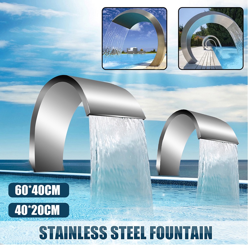 Swimming Pool Waterfall Fountain Sophisticated Polishing Swimming Pool ...