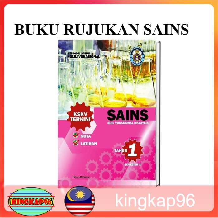 READY STOCK!!! Buku Rujukan Sains Vokasional Siri Modul Latihan Kolej Vokasional: Sains Tahun 1 ...