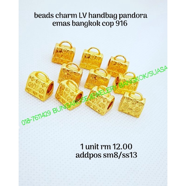 🔥Beads/ Charm/Stopper Pandora Emas Bangkok Cop 916🔥💯designcopyori💯 ...