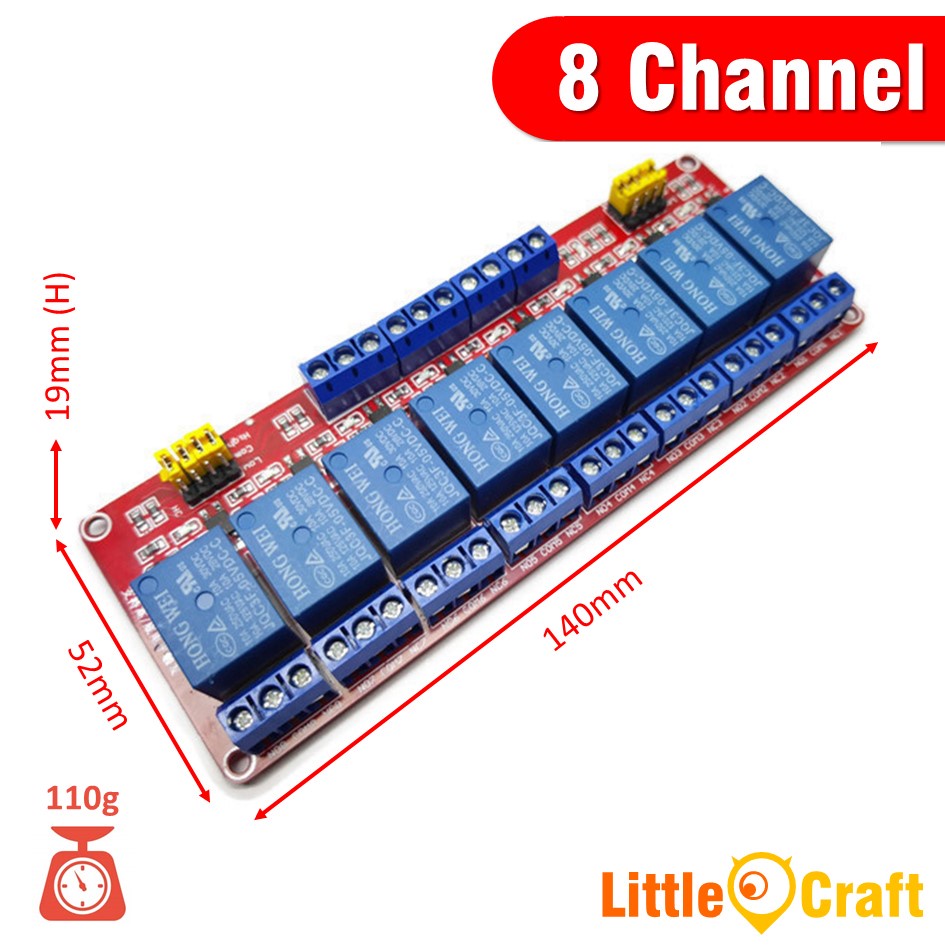 5V Isolated Relay Module With Low / High Level Trigger 1 Channel 2 ...