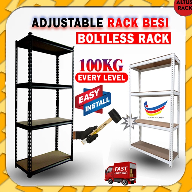 Atlusrack Rak Storage Rack Shelf Rack Boltless Rack Rak Besi Bertingkat ...
