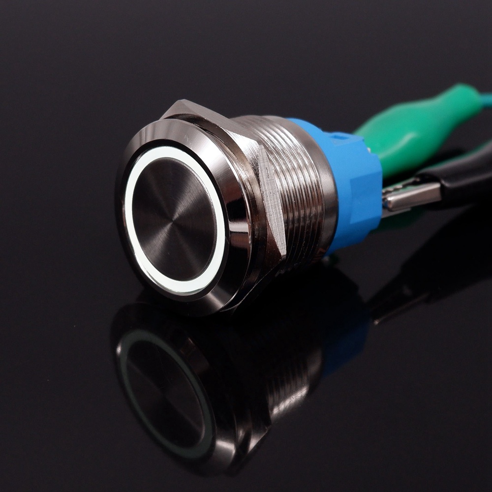 22mm Metal Switch Button Car Products Start Stop Touch On/Off PC Power ...