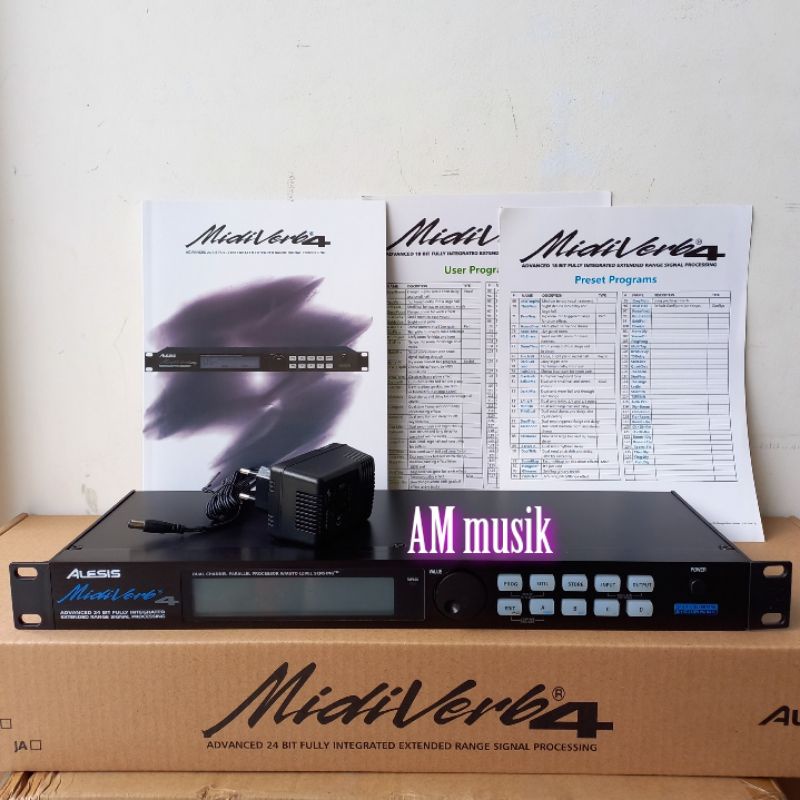 EFFECT VOCAL ALESIS MIDIVERB 4 ORIGINAL MULTI DIGITAL EFFECT | Shopee ...