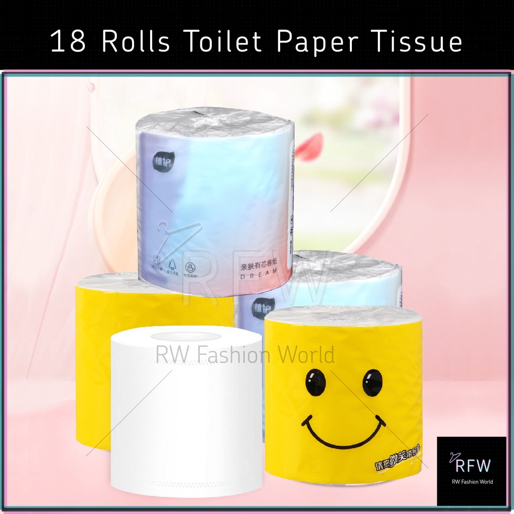 18 Rolls Xinmier Smiling Toilet Paper Tissue /18 Rolls Unicorn Toilet ...