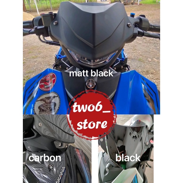 NEW Y16ZR EXCITER CARBON COWLING VISOR YAMAHA Y16 WINDSHIELD WINDSCREEN ...