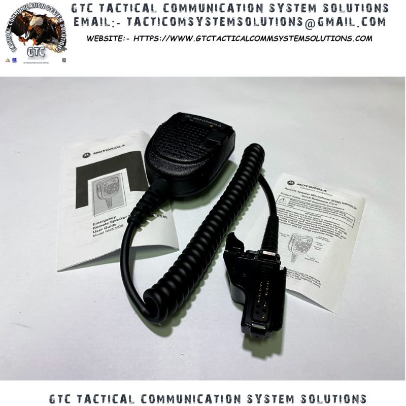 MOTOROLA RMN5038A REMOTE SPEAKER MICROPHONE WITH EMERGENCY BUTTON, PTT ...