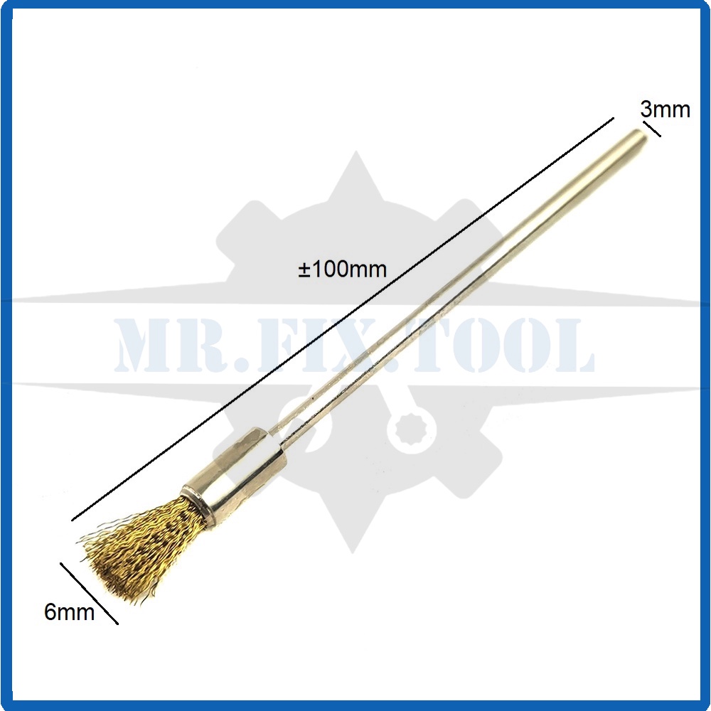 1pcs 3mm Copper Brass Wire Brush Burr Grinding Head Grinder Burr ...