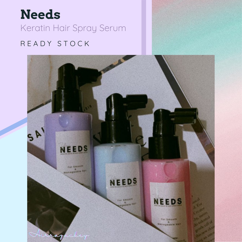 [Ready Stock] Needs Keratin Hair Spray Serum 120ml + Free Gifts (Latest ...