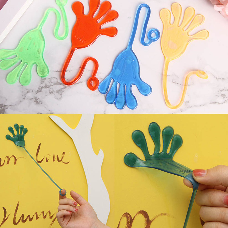 1Pcs Elastic Sticky Squishy Slap Hands Palm Toy Children Kid Party Gift ...