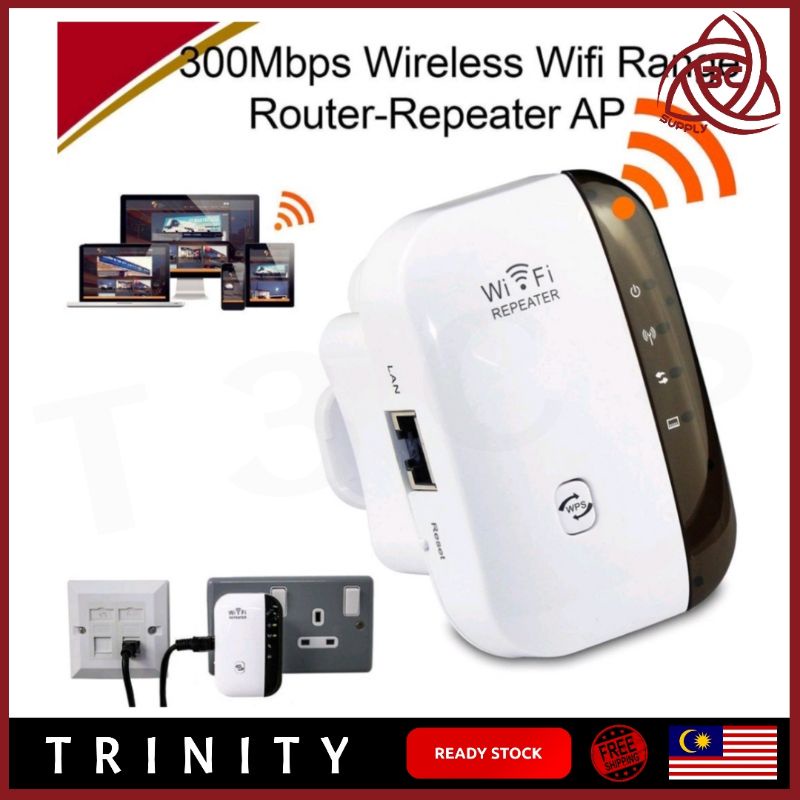 300M 2.4G for Lan Wired Port Wireless-N Wifi AP Router | Shopee Malaysia