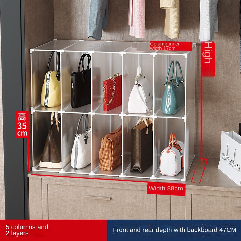 Bag storage cabinet room storage artifact bedroom dustproof bag storage ...