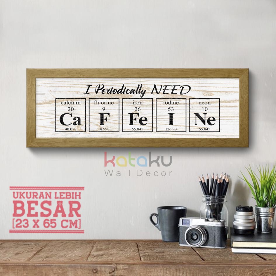 HIASAN DINDING Wall Hanging Rustic Coffee Quotes Caffeine Sign Wall ...