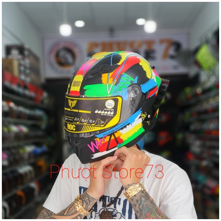 Roc 03 Fullface Helmet With 2 Glasses (Genuine) Vr46 Stamp | Shopee ...