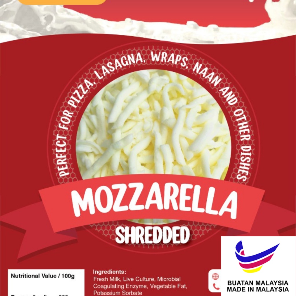 [Klang Valley Only] 1kg Fresh Premium Mozzarella Cheese Halal ...