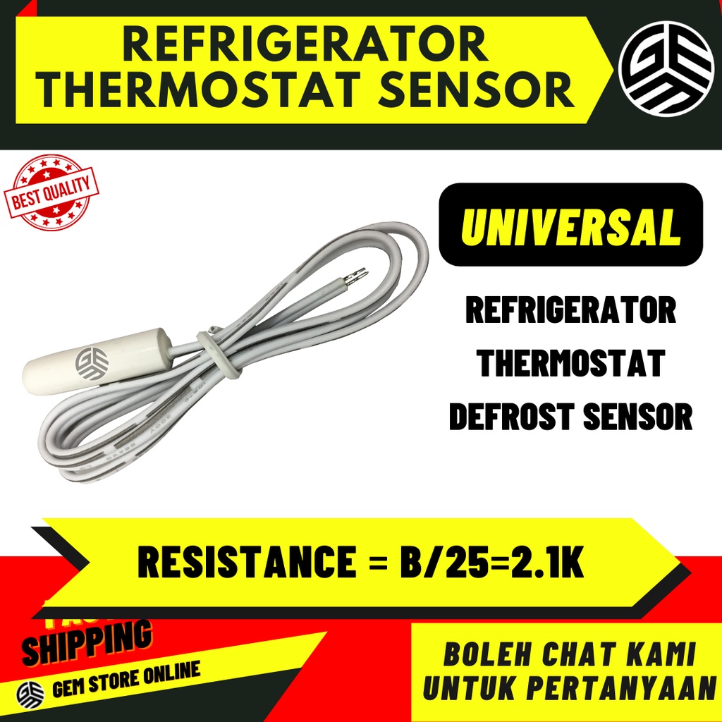 Universal Refrigerator sensor / Thermostat Sensor / Sensor Peti Sejuk ...