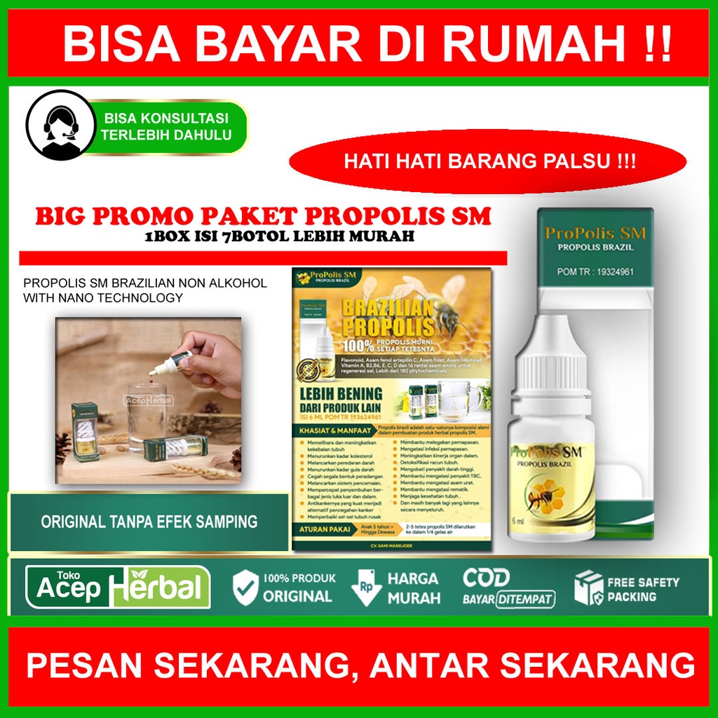 Sm Brazilian Non Alcohol Propolis Package With Nanotechnology 1Box ...