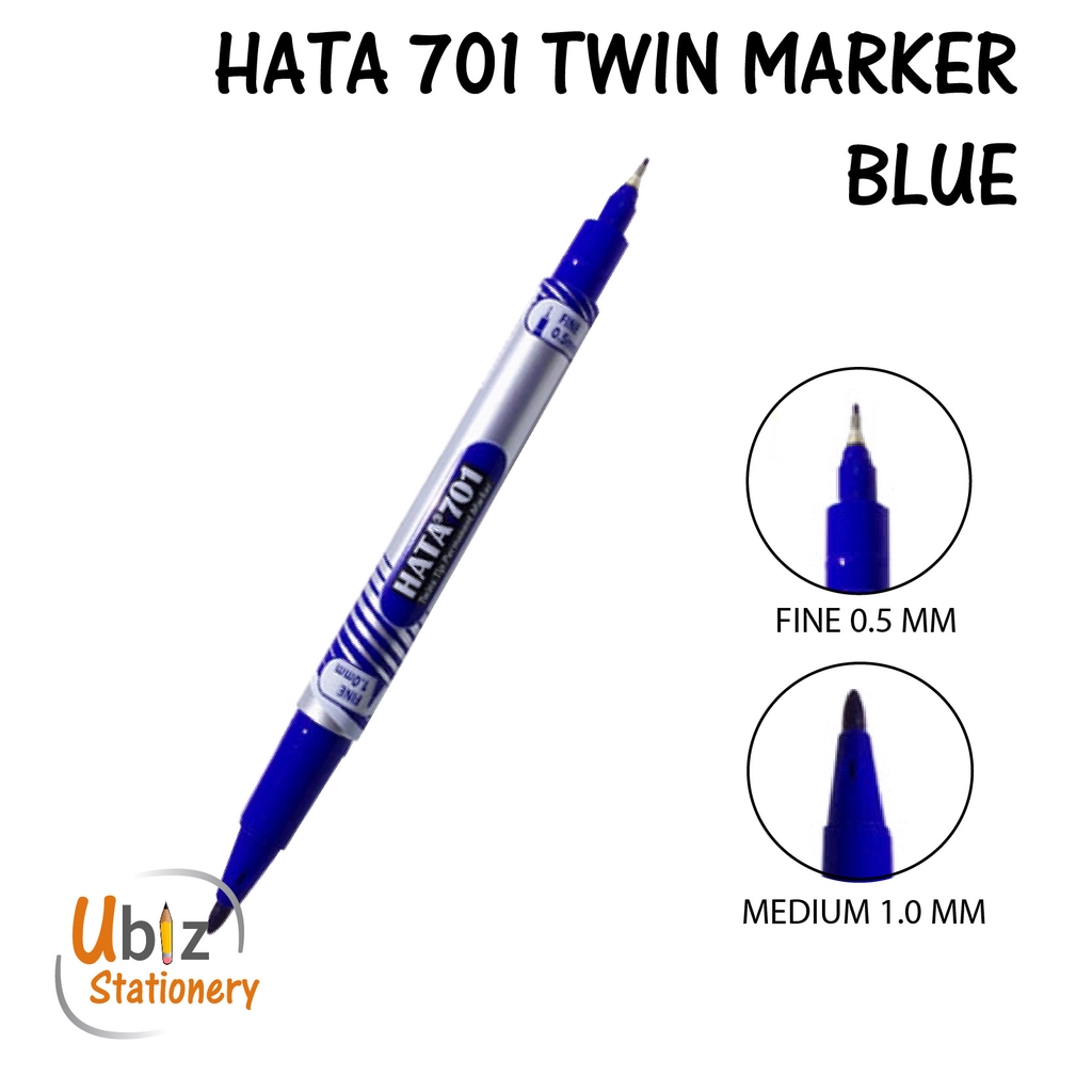 HATA 701 TWIN TIP PERMANENT MARKER 0.5MM/1.0MM | Shopee Malaysia