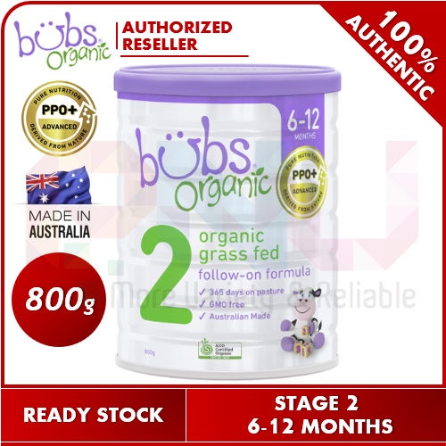 【Exp 11/2024】Bubs Organic Grass Fed Cow Milk Follow on Formula Stage 2 ...