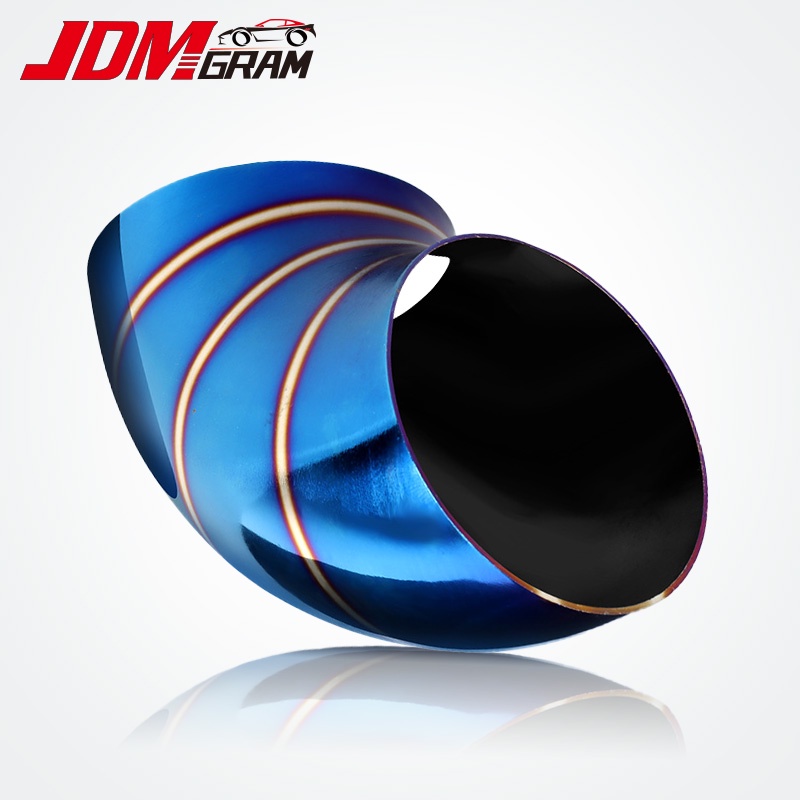 JDMGRAM Titanium Car Elbow Pipe Interface 50/55/63/73mm Universal ...
