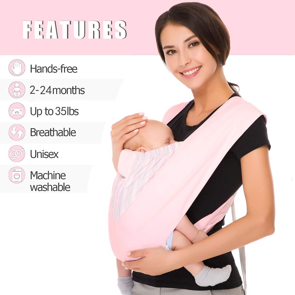 CUBY Simple Operation Baby Carrier Newborn Wrap Natural Cotton Baby ...