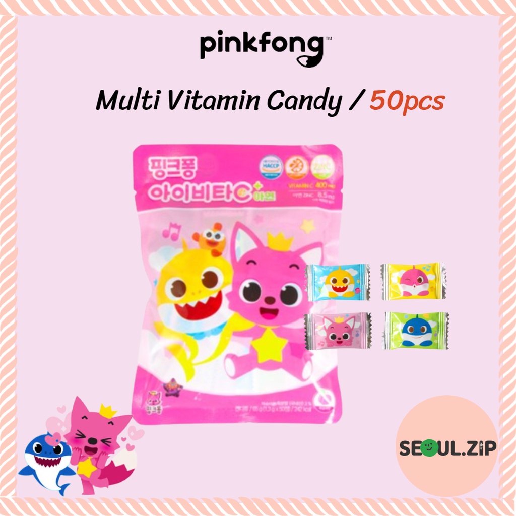 Pinkfong Vitamin Candy, Pinkfong Baby Shark Korea Multi Vitamin for ...