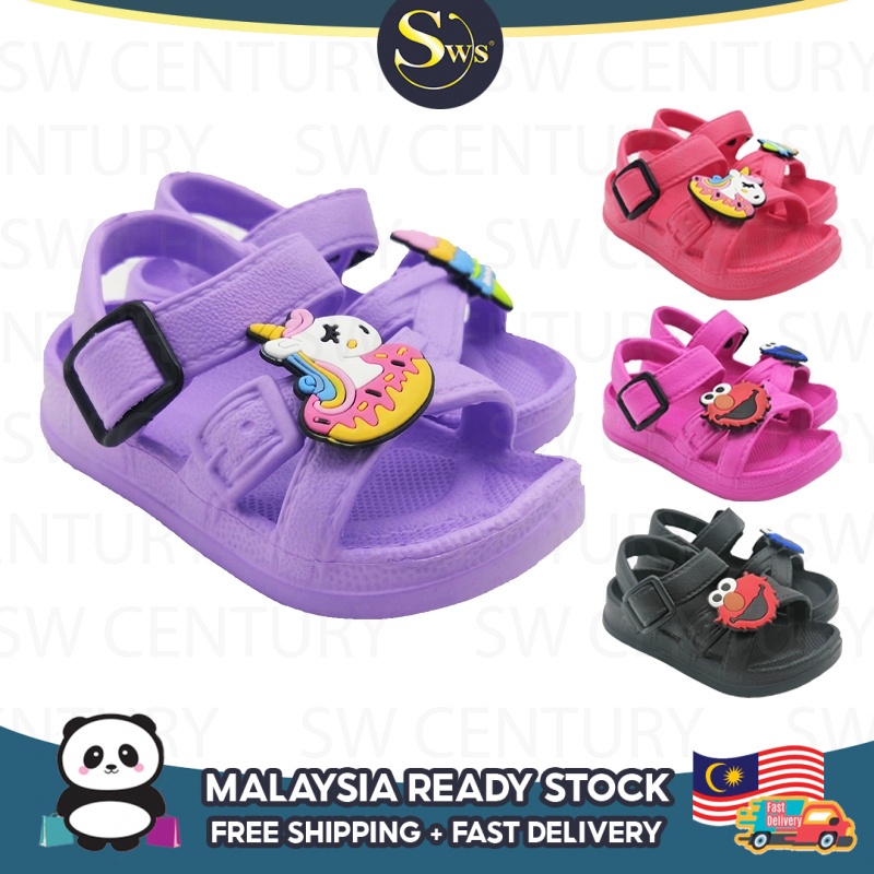 SWS Cute Cartoon Kids Girl Slippers / Selipar Kartun Comel Budak ...