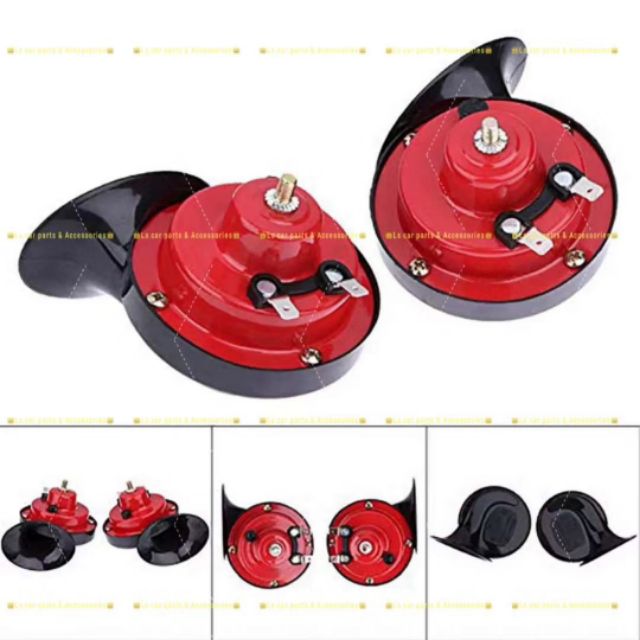Car motor Racing Trumpet siren snail Horn sound speaker Type R Twin 12V ...