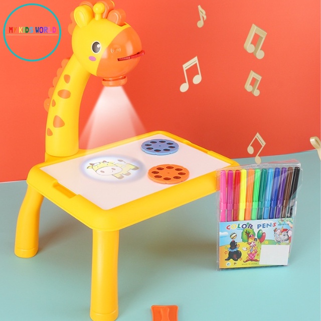 Kids Learning Guide Drawing table with Light & Music - Giraffe | Shopee ...