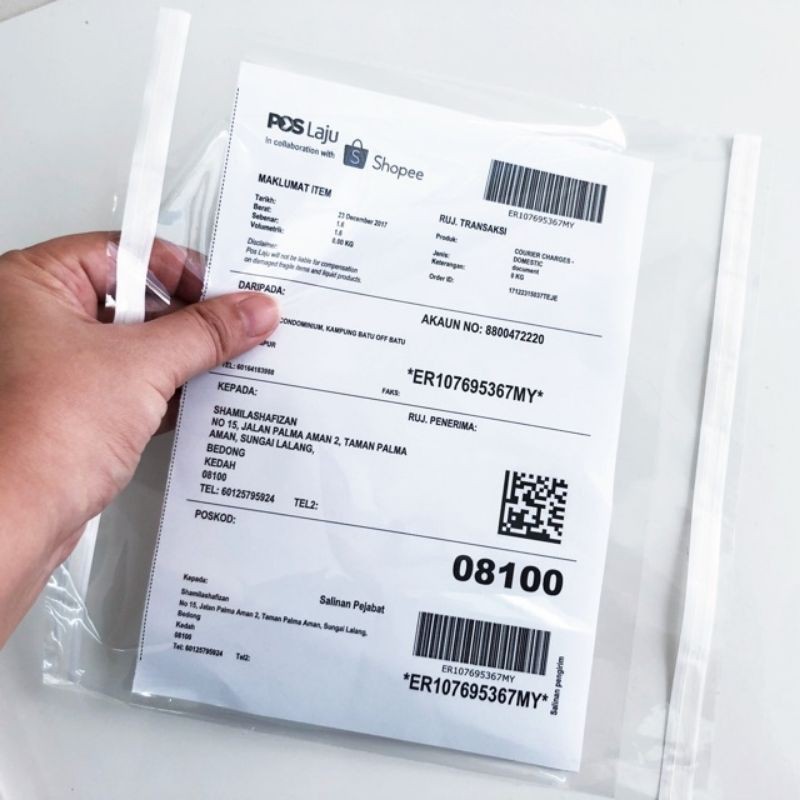 🔥READY STOCK 🇲🇾 POKET PLASTIK POS / COURIER FLYERS/ OPP TAPE ...