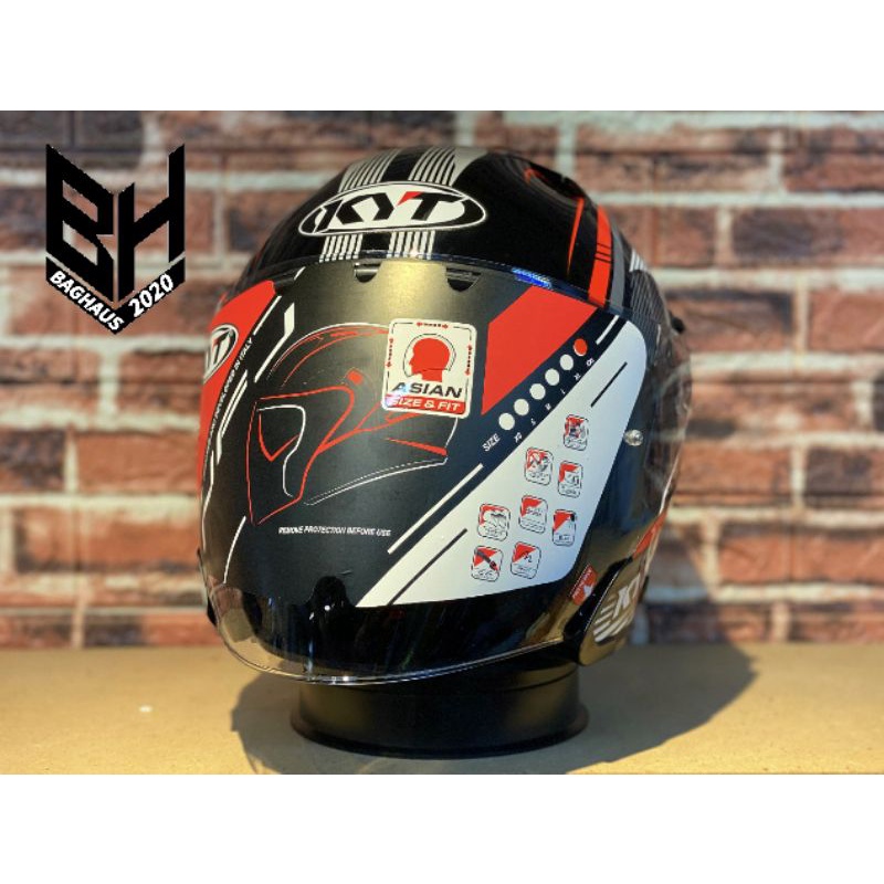 KYT NFJ HELMET / HELMET KYT NFJ RADAR RED OPEN FACE | Shopee Malaysia