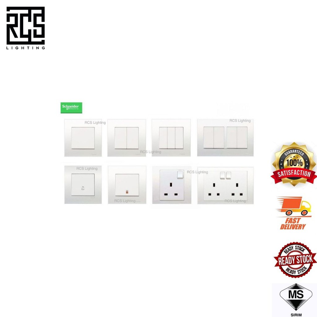 SCHNEIDER ELECTRIC Vivace Series KB SWITCHES (WHITE) | Shopee Malaysia