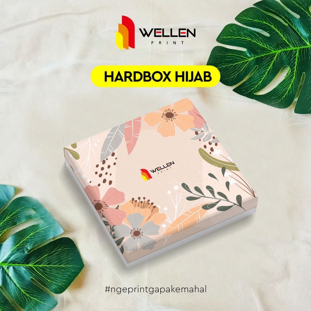 Wellen Print - Hardbox Packaging Hijab Custom Print Name Design / Print ...