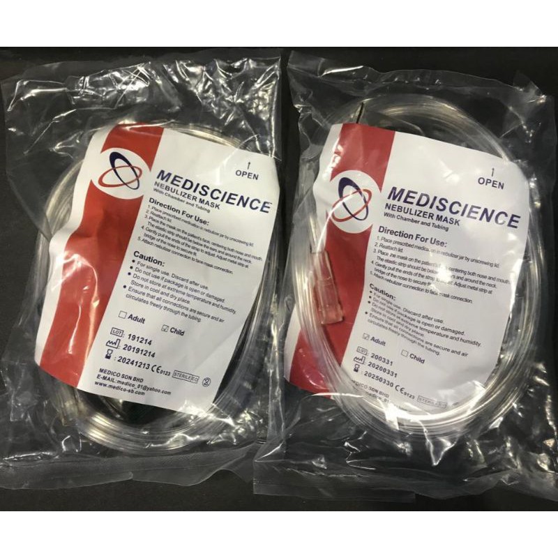 MEDISCIENCE NEBULIZER MASK (ADULT/CHILD) | Shopee Malaysia