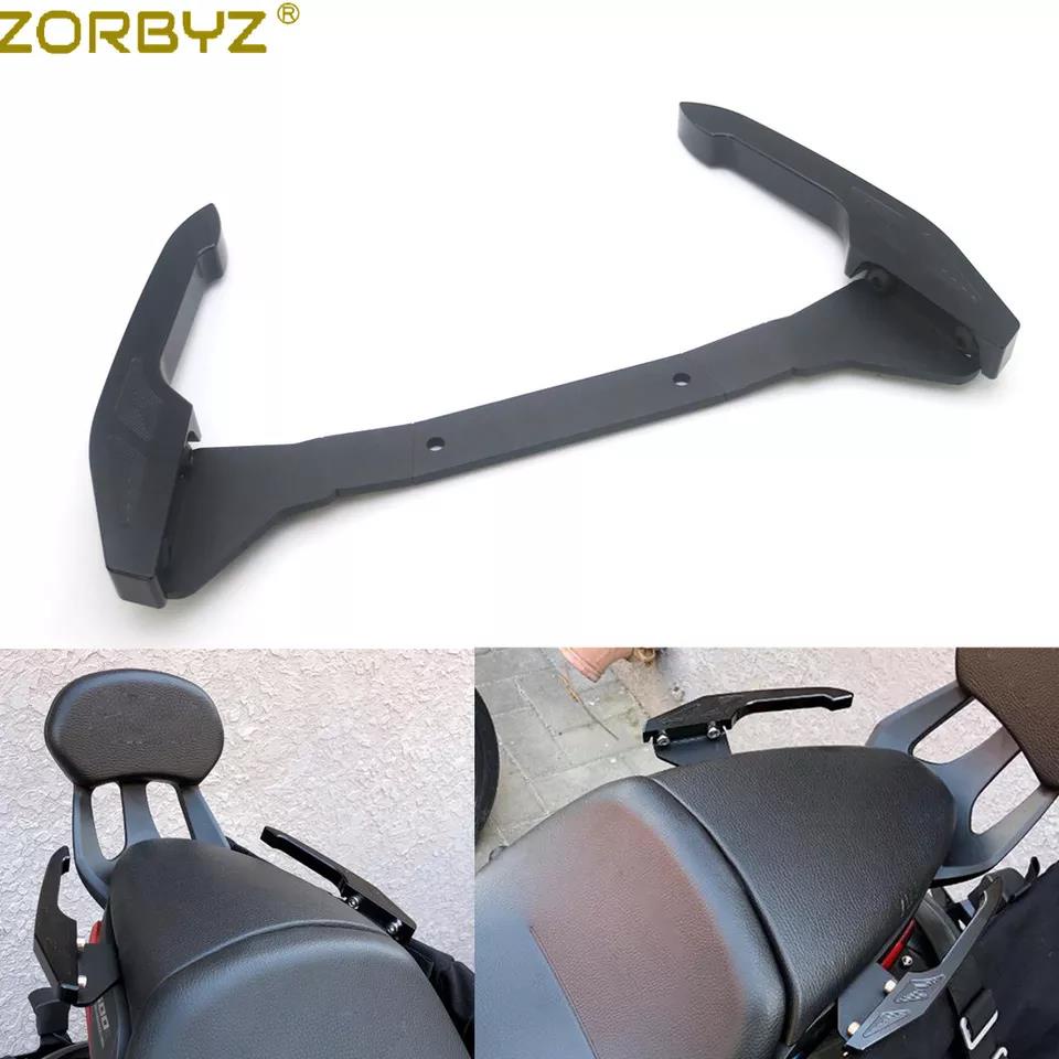 ZORBYZ Motorcycle Black CNC Aluminum Handgrip Rear Grab Passenger Hand ...