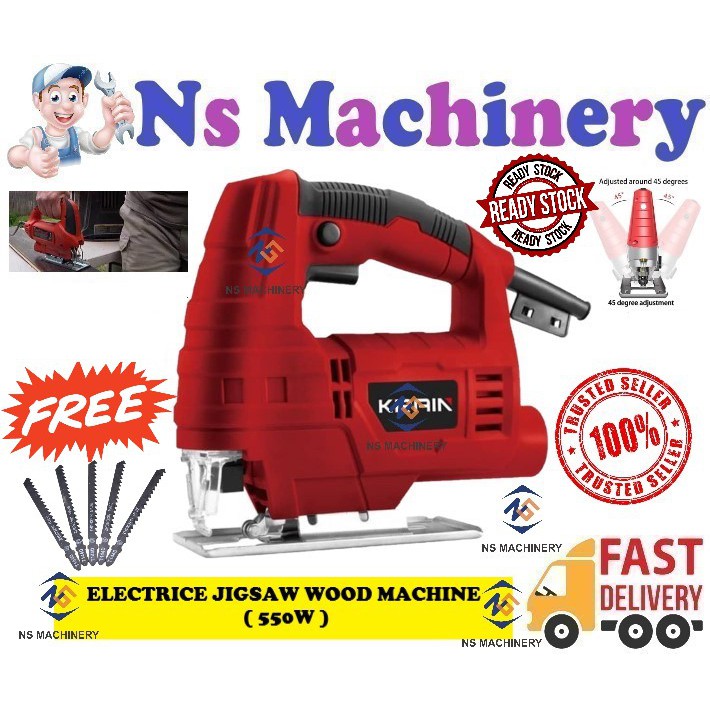 Jigsaw Machine 550W High Speed JIG SAW Cutter Machine Cut 0°-45° Speed ...