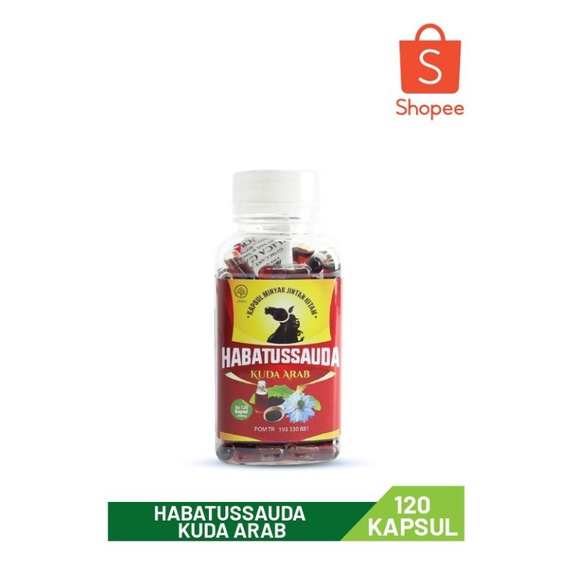 HABATUSAUDA 120 BIJI KAPSUL - Habbatussauda Kuda Arab (Pure) 120 Kapsul ...