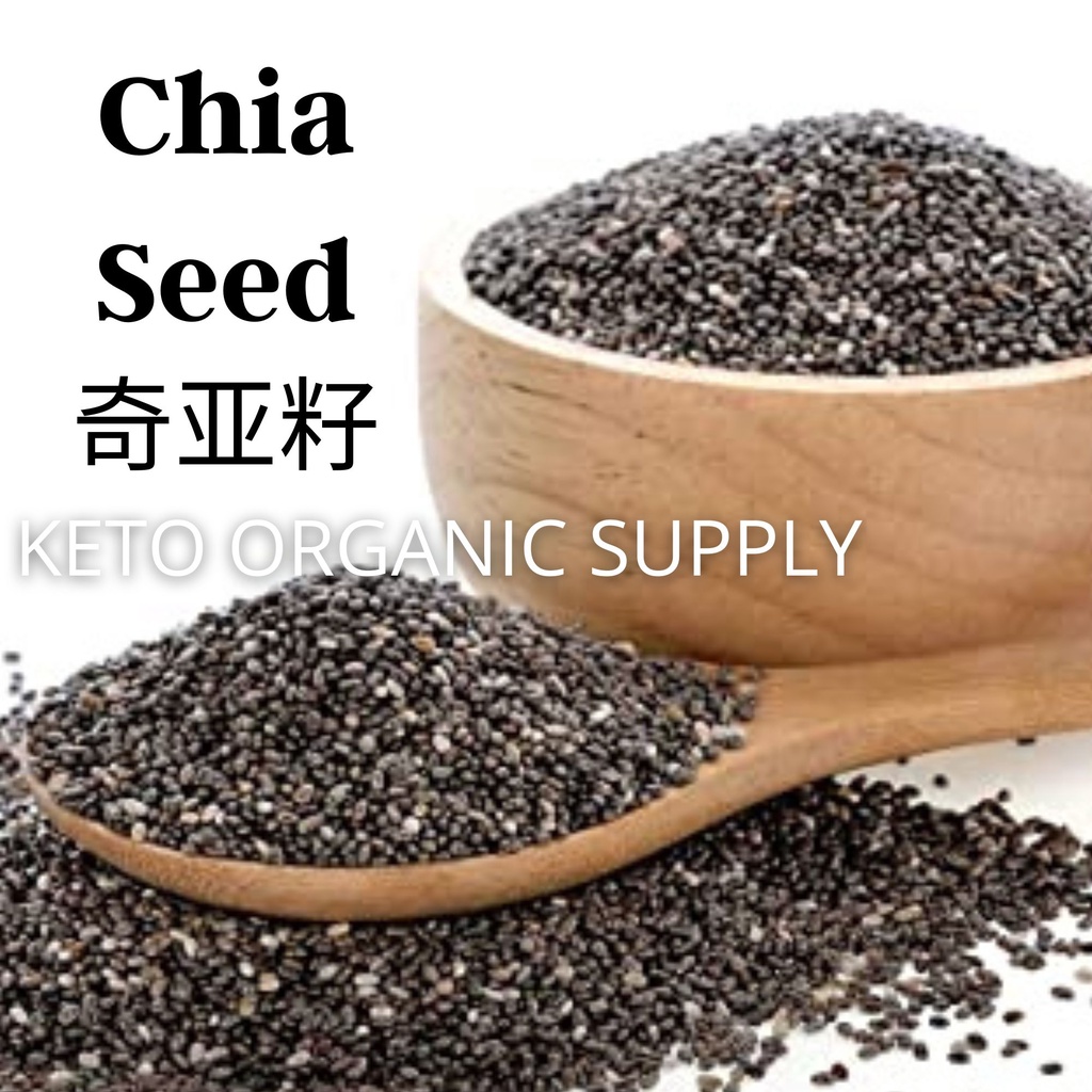 Chia Seed 50g - 500g Premium Organic 100% Pure Chia Seeds 全天然 有机 奇亚籽 ...