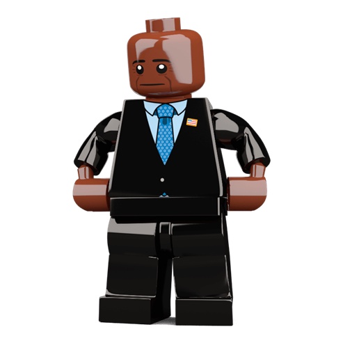 Customized LEGO Minifigure Barack Obama | Shopee Malaysia