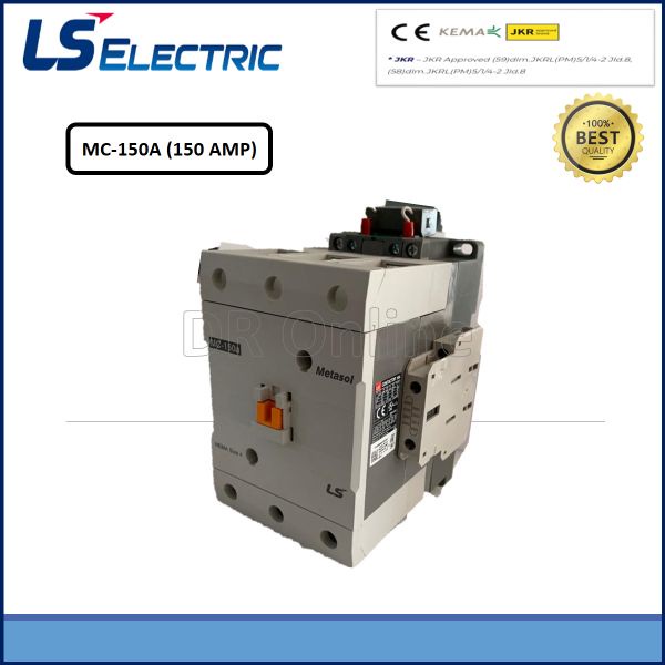LS CONTACTOR 75KW/100HP ~ 150A ~ 1NO+1NC ~ 240VAC, (MC-150a-11-A240 ...