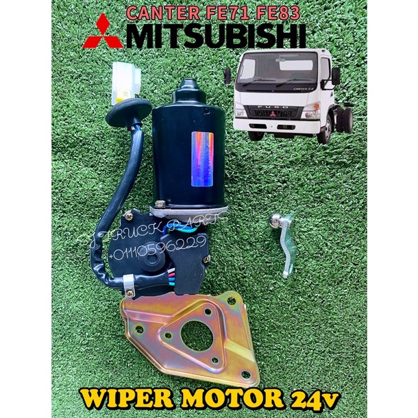 CANTER MITSUBISHI FUSO FE71 FE83 CABIN WIPER MOTOR 24V WITH BRACKET SET ...