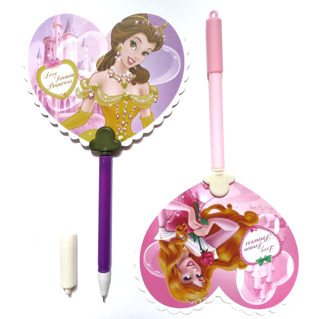 Fancy Princess Heart Portable Fan Gel Pen - Needle Point (1 pack = 12 ...