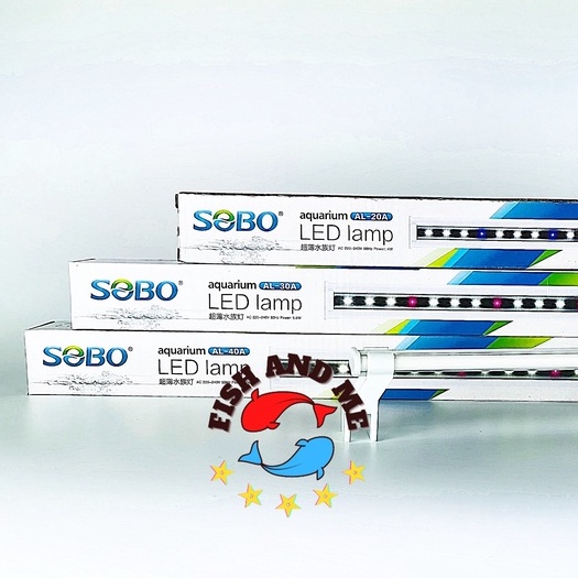 Sobo Led Aquarium Mini Led Light AL 20,30,40,50 suitable mini Aquarium Size | Shopee Malaysia