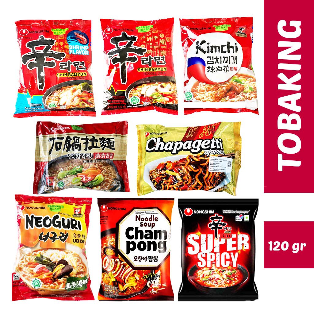 NONGSHIM - KOREAN NOODLES (SHIN RAMYUN/ NEOGURI/ CHAPAGHETTI/ CHAMPONG ...