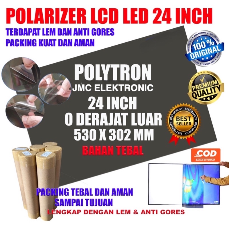 Polarizer 24inch POLYTRON POLARIZER LED LCD TV POLYTRON 24inch 0degree ...