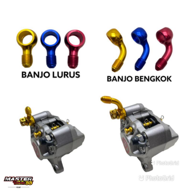 BANJO STRAIGHT BANJO BENT 90 DEGREE BANJO SLANG BRAKE FULL CNC IMPORT ...