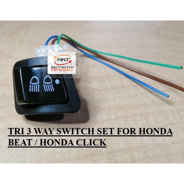 Tri 3 Way Switch Set for Honda Beat FI Rusi V1 and V2 / Honda Click V1 ...